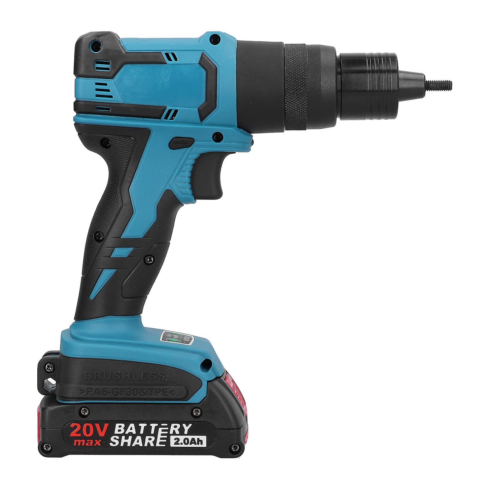 Electric Riveter Portable Cordless Rechargeable Riveting Gun KP‑LM68H ...