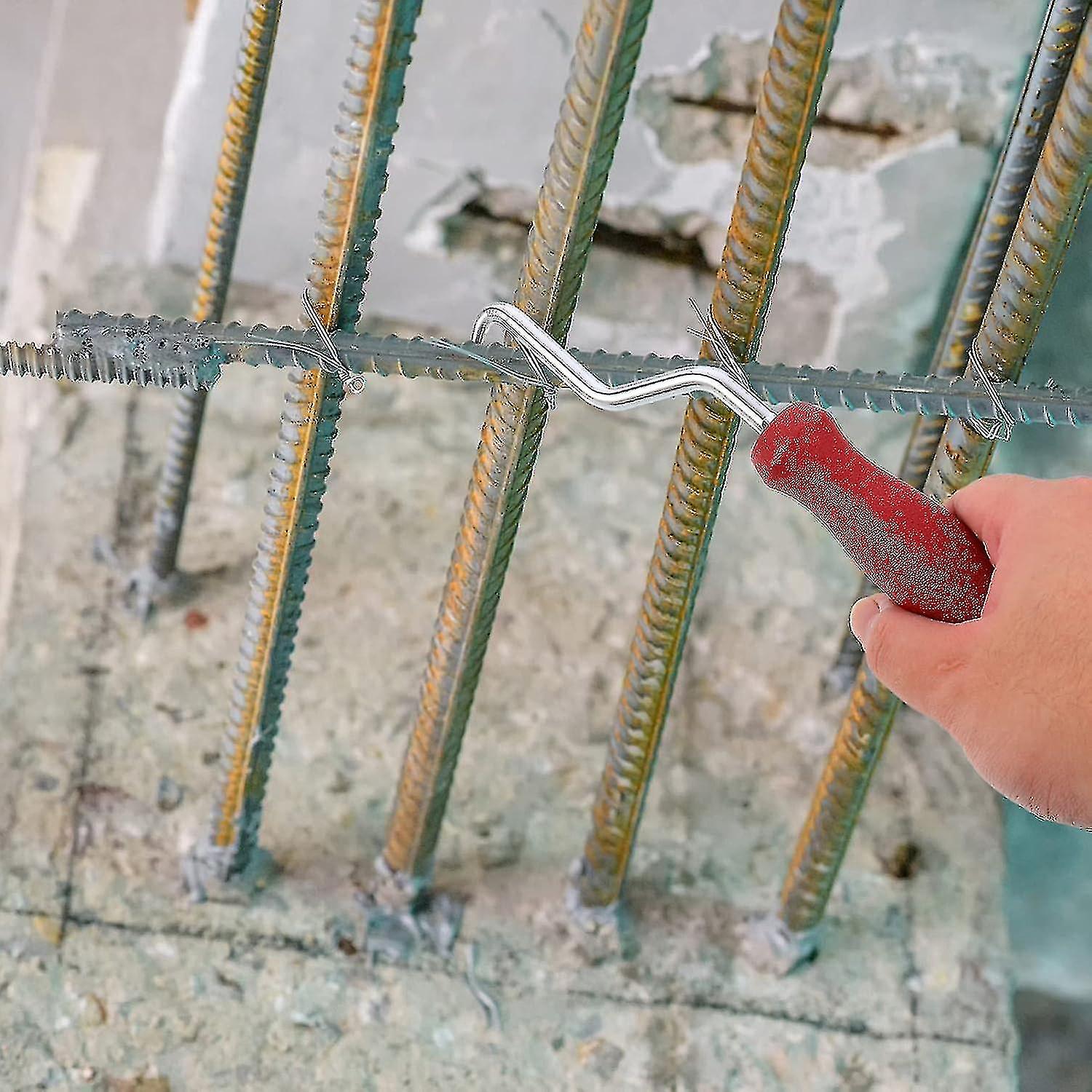 2pcs Rebar Wire Tools Curved Rebar Hooks With Ergonomic Rubber Handle ...