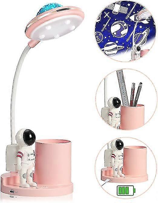 Children's Desk Lamp, Led Astronaut Portable Table Lamp, Reading Lamp ...