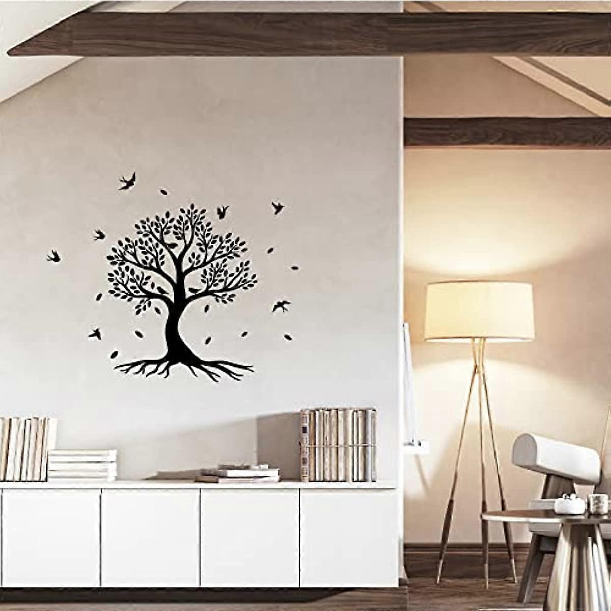 Tree of Life Wall Decal Family Tree Wall Stickers Birds Branches on a ...
