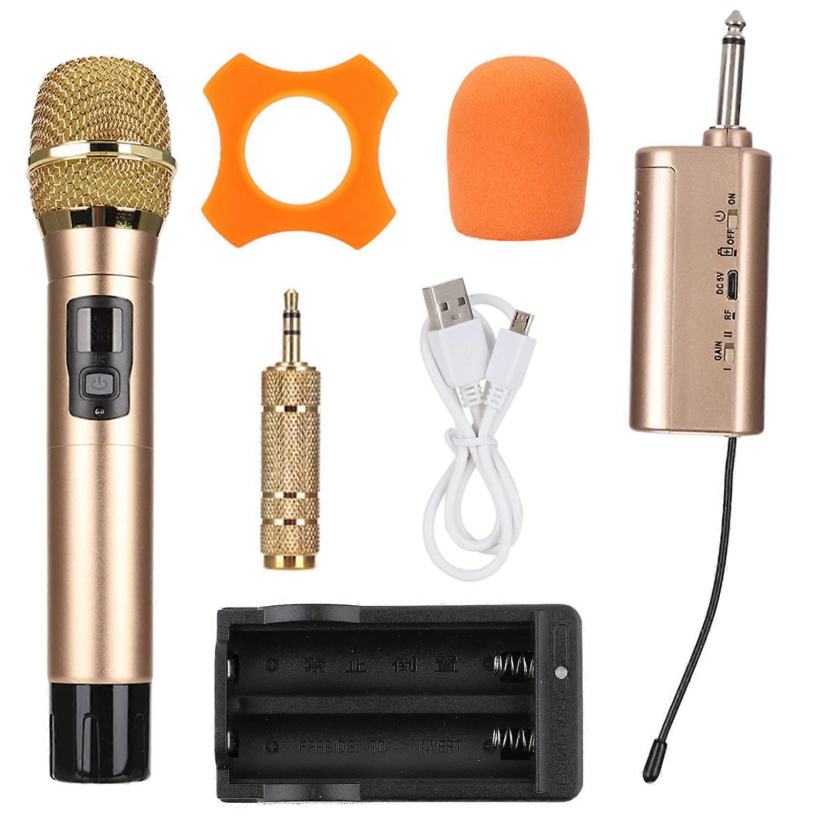 UHF Handheld Wireless Lithium Battery Microphone with Mini Bluetooth ...