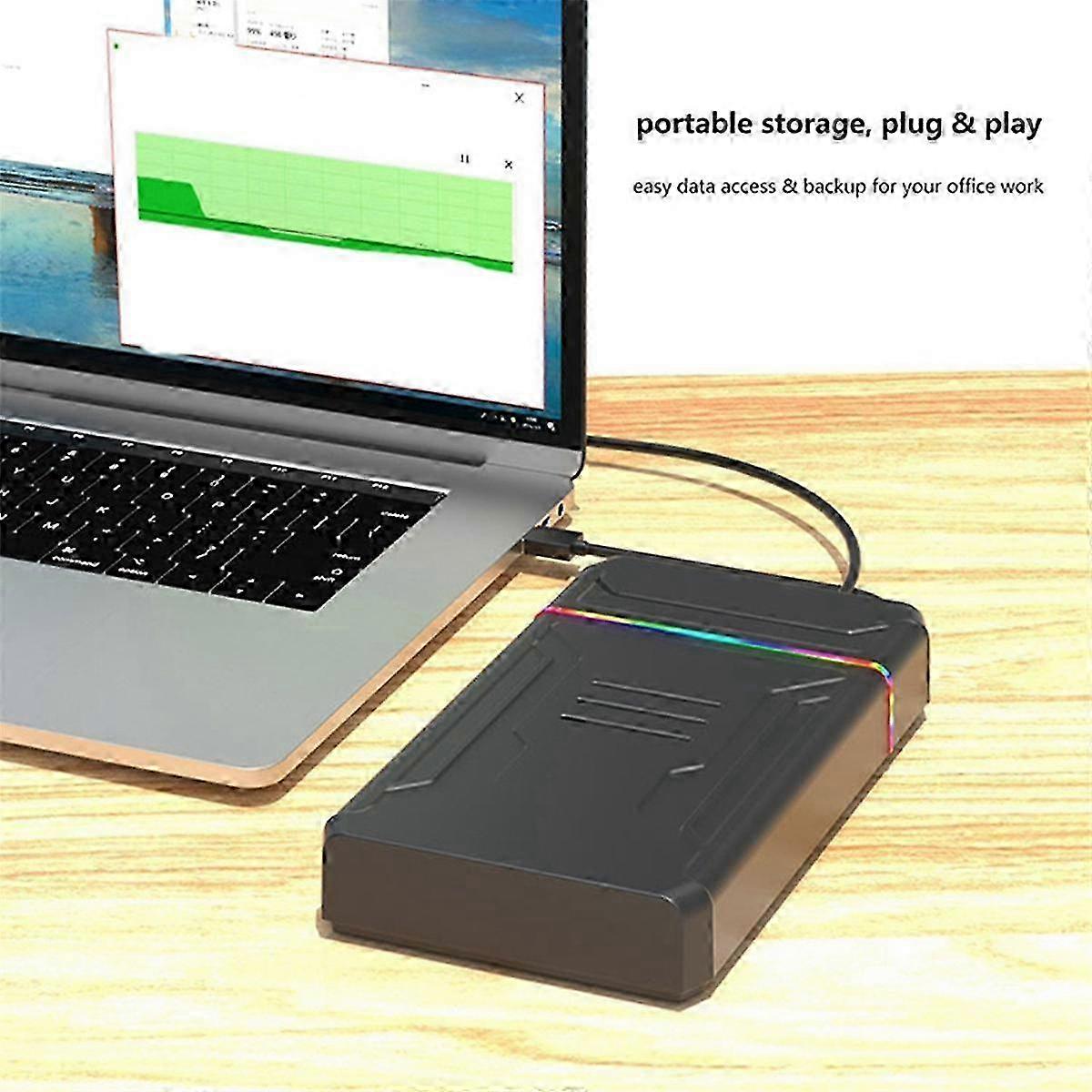 Hard Disk Enclosure Sata To Type C Hard Drive Box With Led External Hdd ...