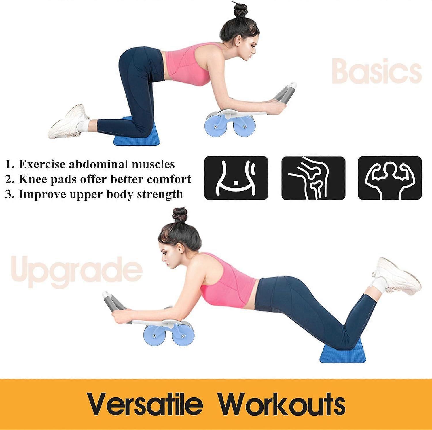 Automatic Rebound Ab Roller Wheel, Double Wheel Abdominal Exercise ...