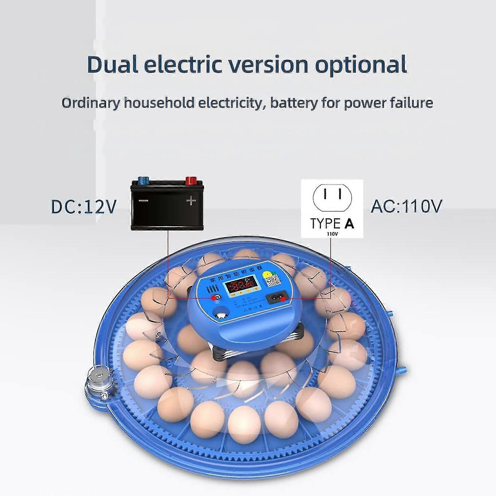 Eggs Incubator For Hatching Eggs With Double Egg Trays, Automatic Egg Turning And Water Adding ...