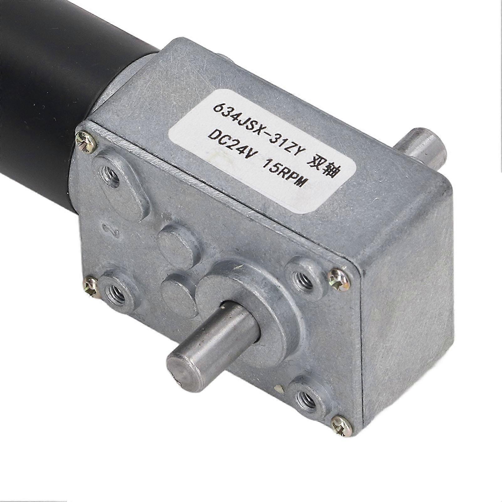 Gear Motor DC 24V Speed Reduction Self Locking Dual Shaft Reversible ...