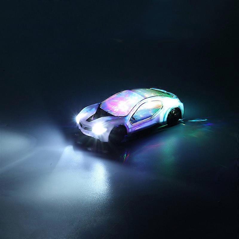 3D LED Flashing Light Car Model Music Supercar Electric Toy Kids ...