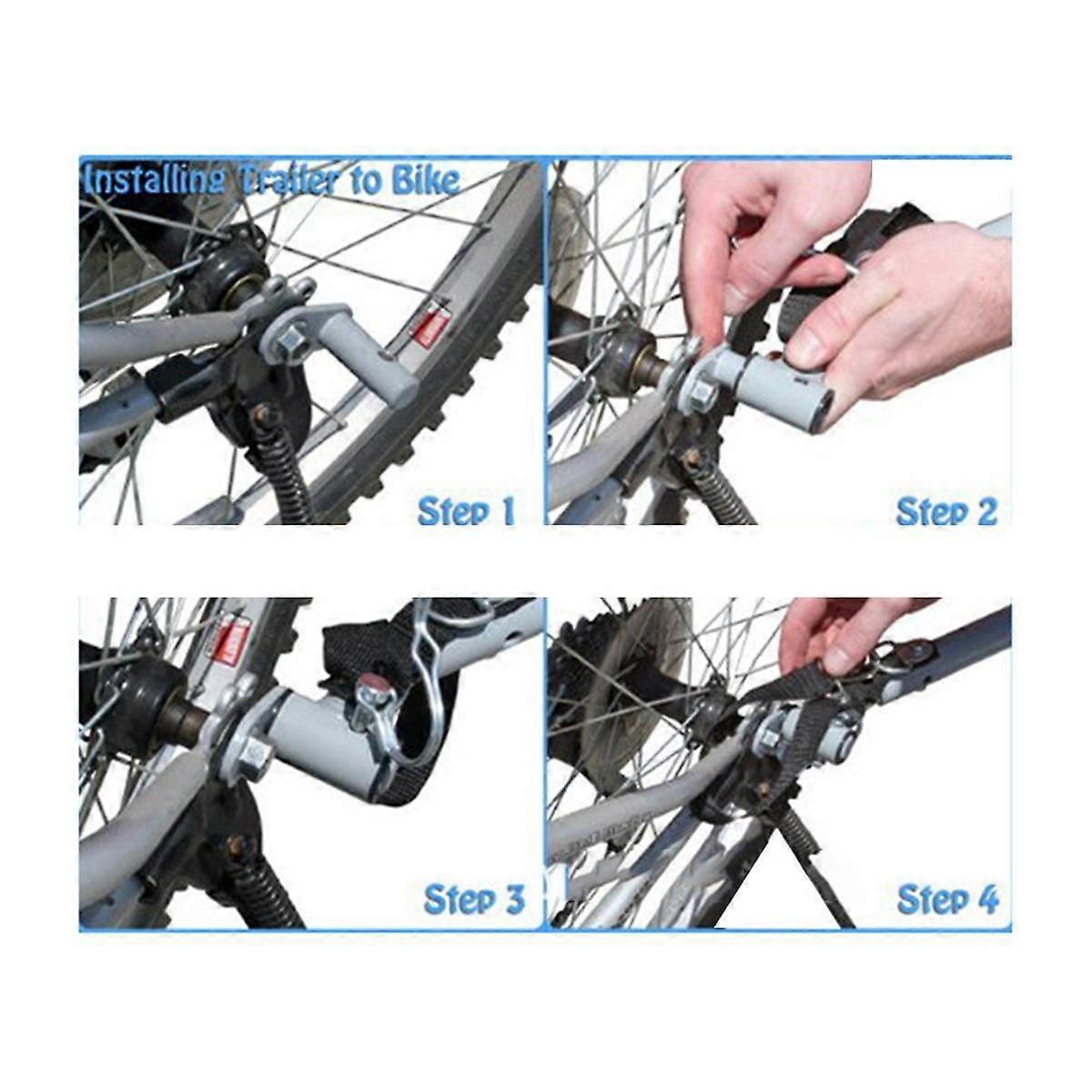 Bike Trailer Hitch Connector Adapter Coupler Cycling Attachment Bike ...