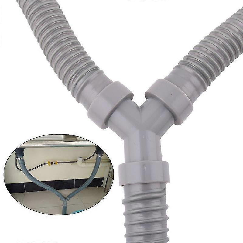 33Ft Washing Machine PVC Y Shaped Drain Discharge Hose Washer Pipe ...