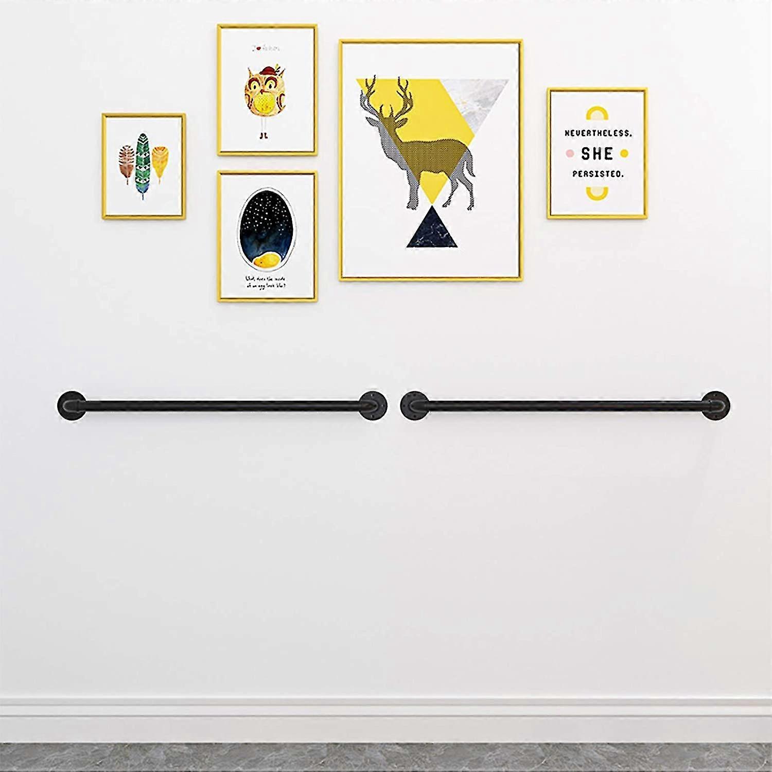 Handrail Handrail For Black Staircase, Stair Handrail, Industrial Wind ...