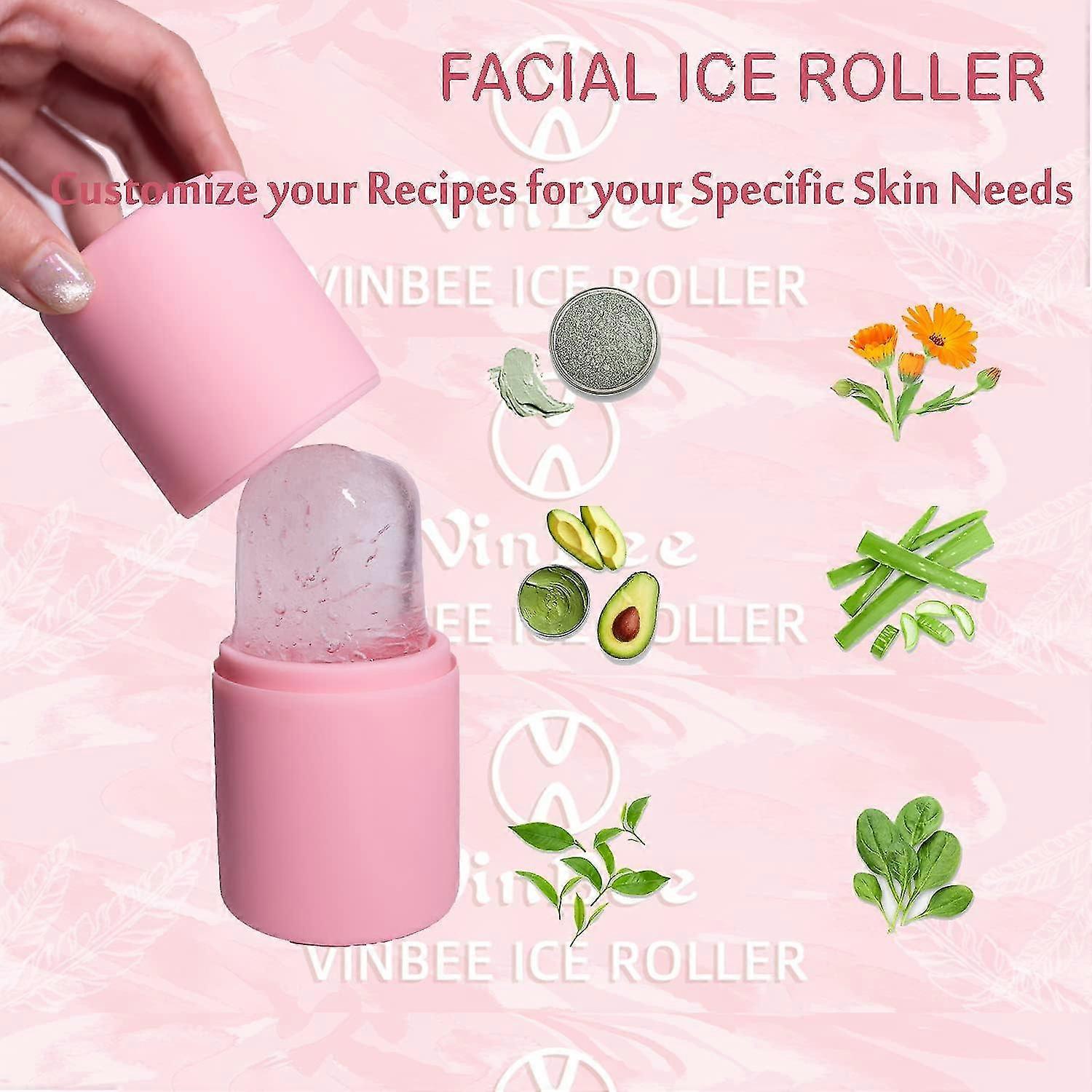 Ice Facial Roller For Face & Eyes Beauty Cube Globe Mould Pack Ball, Gua Sha Massage Ice Eye ...