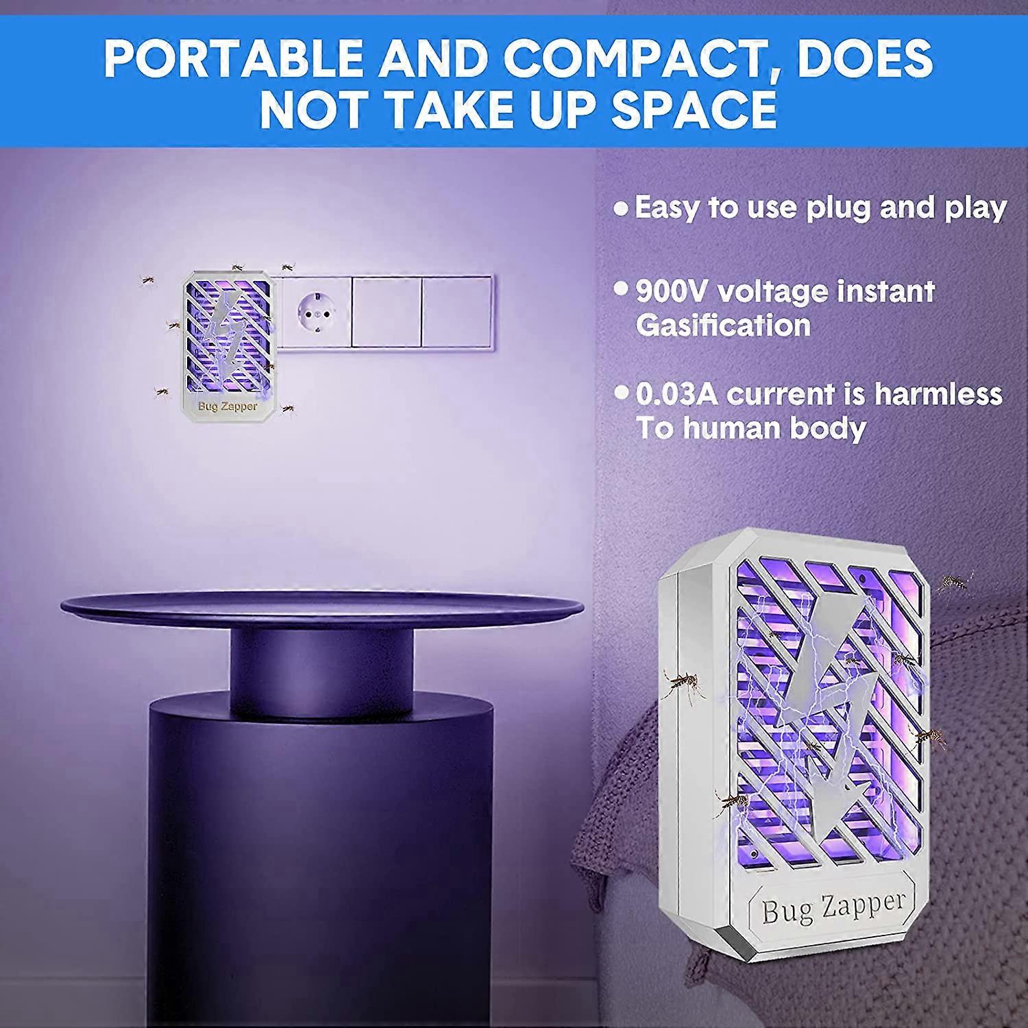 4 Pcs Electric Bug Zappers Plug in Portable Indoor Home Mosquito Zapper ...