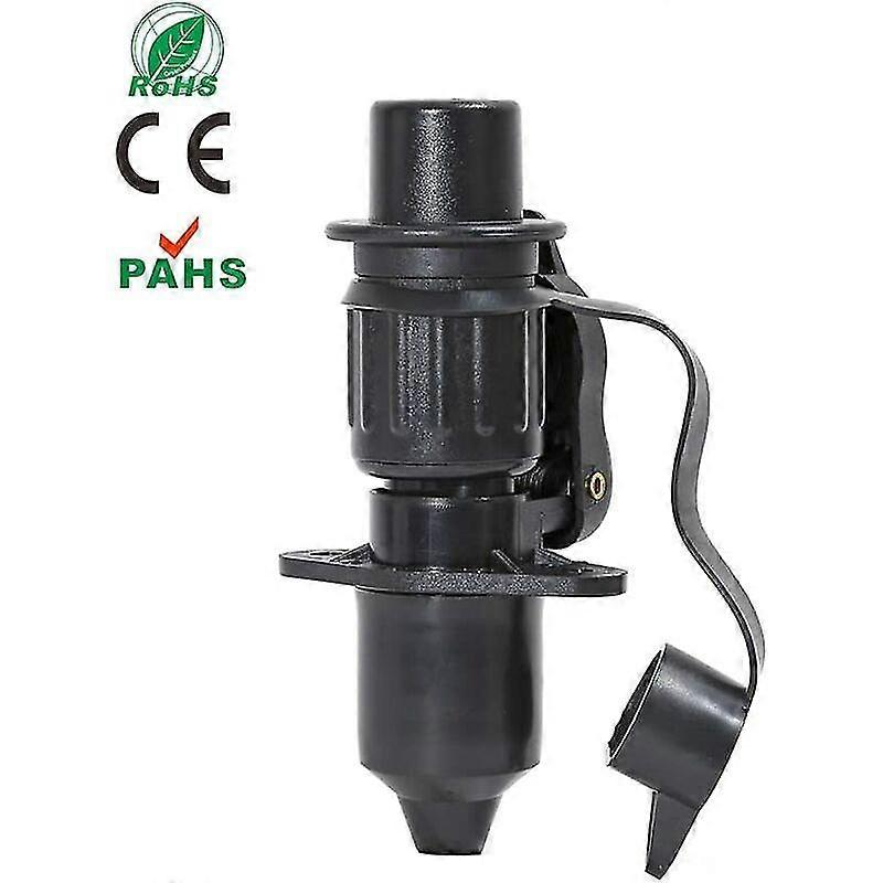 Prong Trailer Plug & 12v Waterproof Trailer Socket Trailer Plug 3 Pin ...