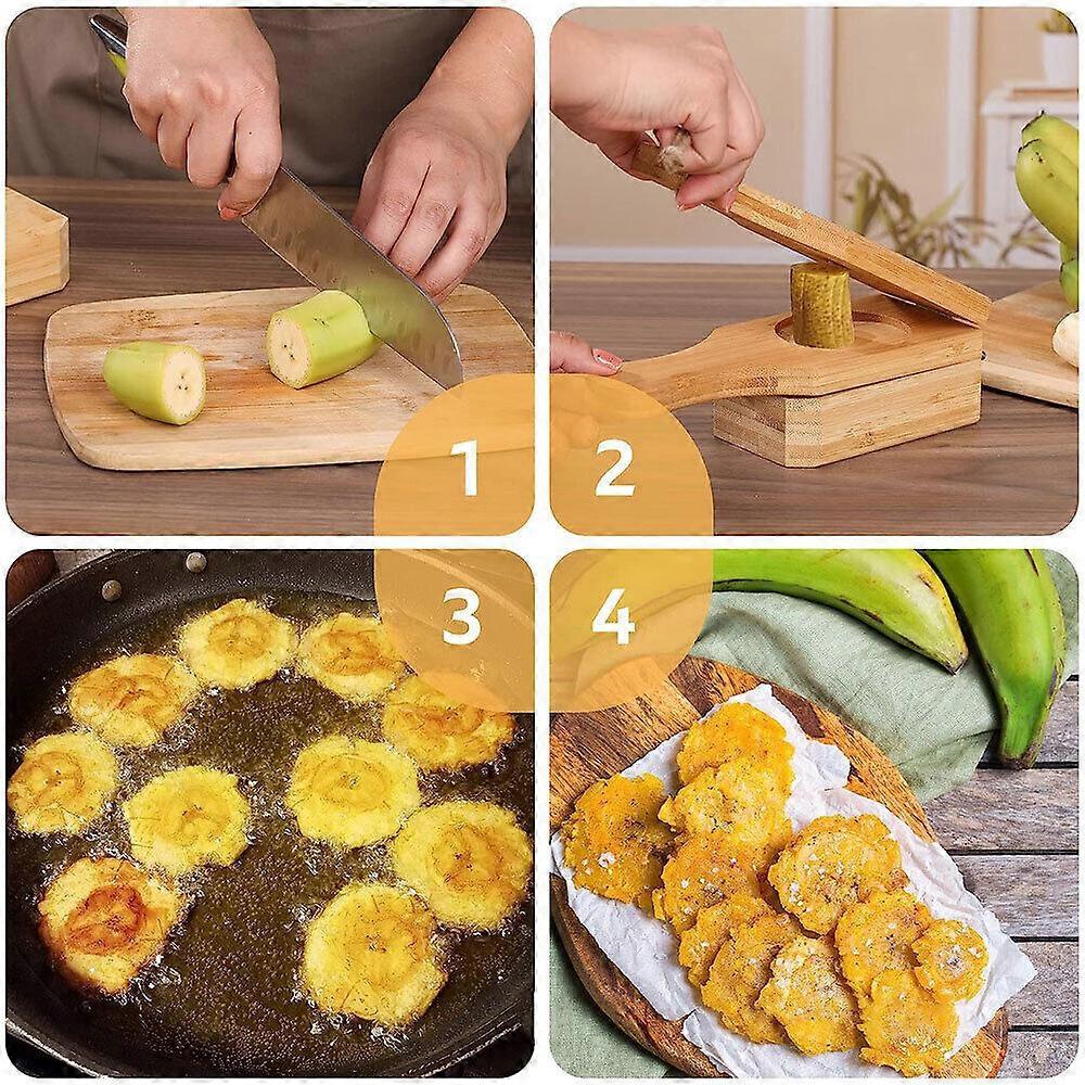 Wooden Tostonera Plantain Press Banana Smasher Maker,for Tostones ...