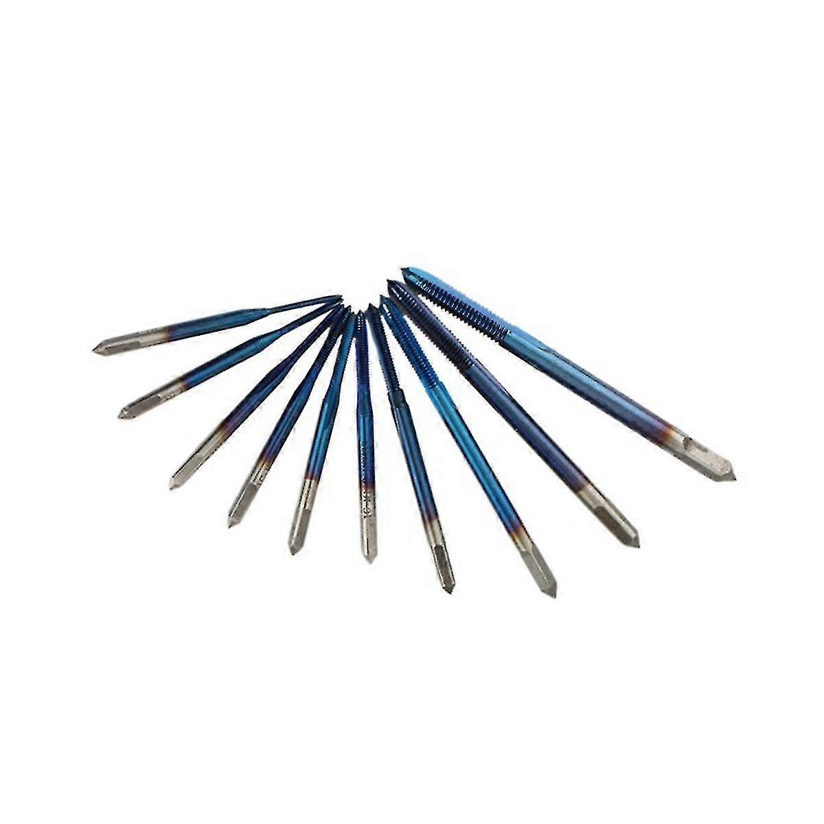 10pcs M1-.5 Thread Taps With Adjustable M1-m8 Wrench Machine Tap Wrench ...