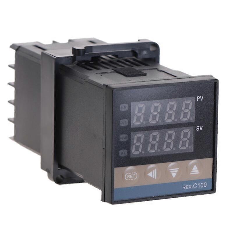100-240VAC PID REX-C100 Temperature Controller Range 0 to 900C SSR40A K ...