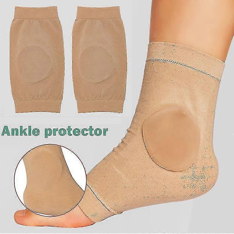 1 Pair Of Ankle Bone Protection Socks Malleolar Sleeves With Gel Pads ...