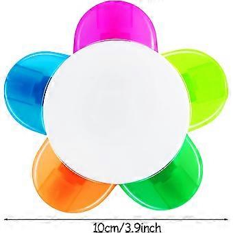 Petals Highlighters, Flower Shape Watercolor Highlighter Pens, 5-In-1 ...