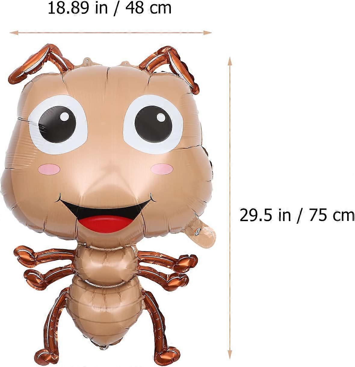 UBIUO 4Pcs Ant Balloons Cartoon Animals Foil Balloons Farm Balloons ...