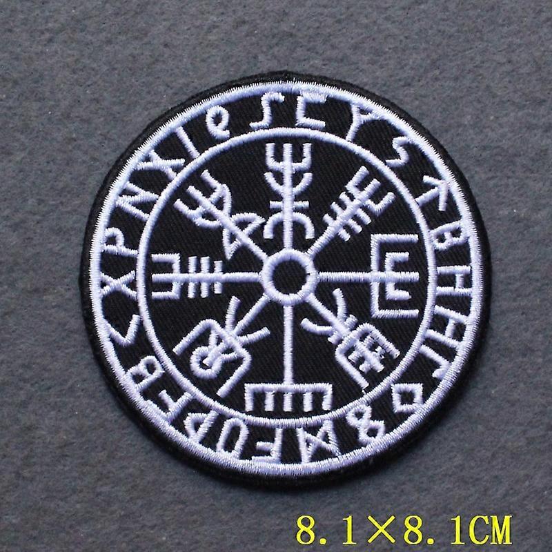 Iron on Patch Viking Patch Embroidered Patches On Clothes Runes Badges ...