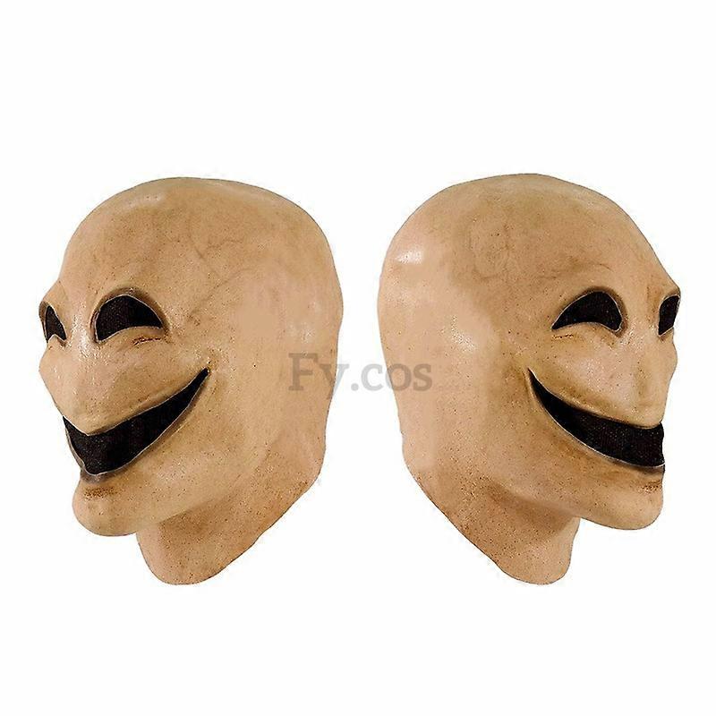 Smile No Face Man Latex Mascara Full Head Horror Faceless Disguise ...