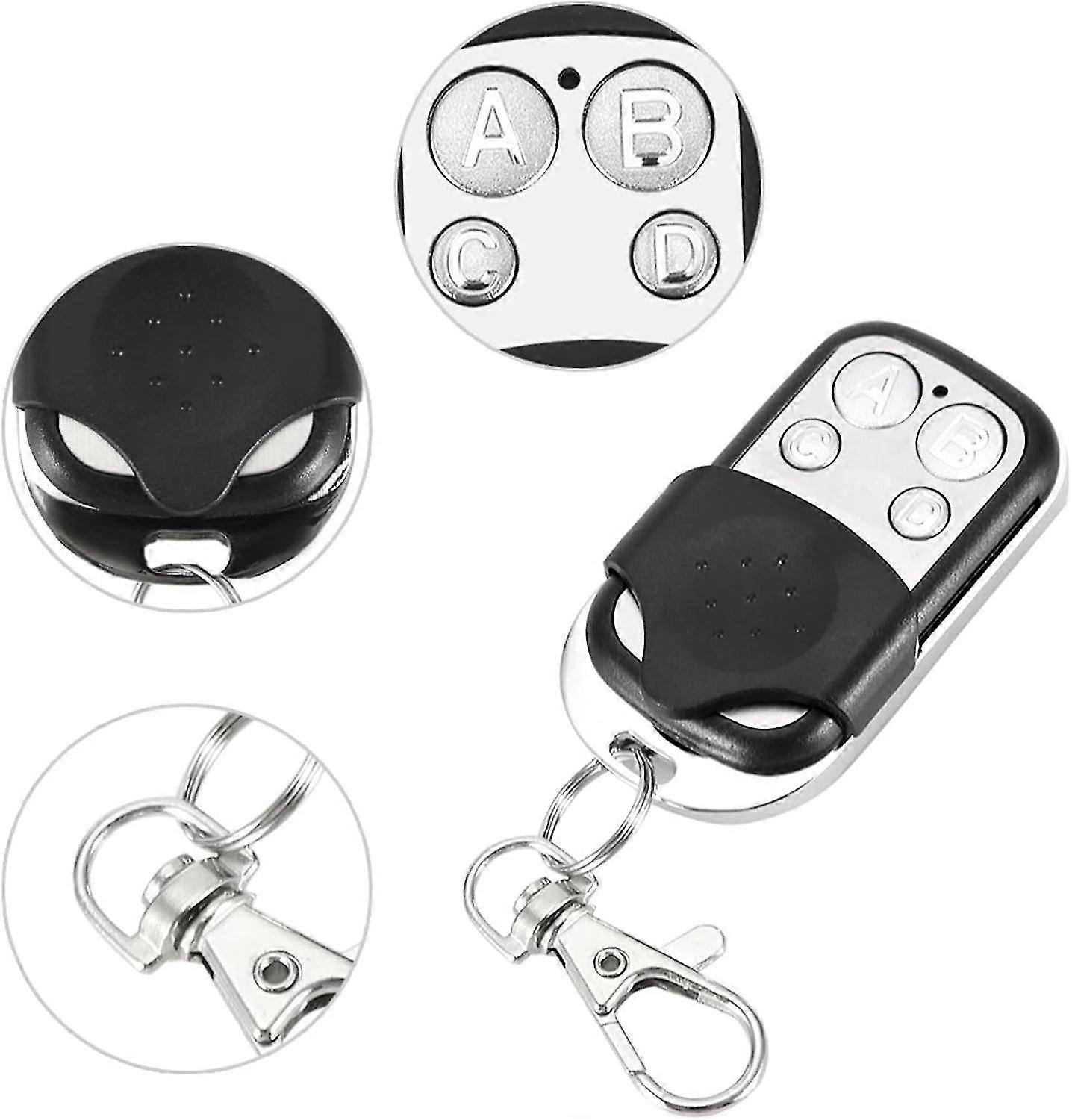 4 Button Cloning Wireless Remote Control Key Fob 433MHz - Control Car, Garage Door, Skylights ...