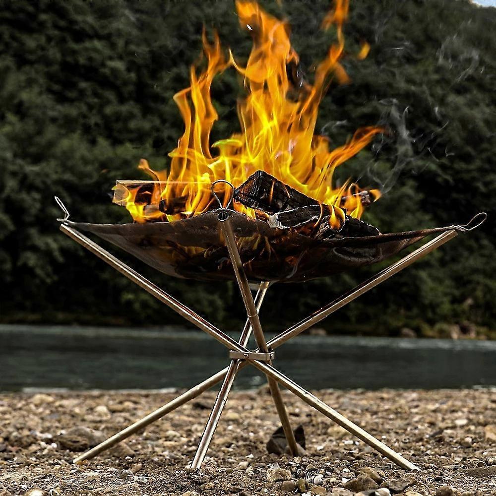 Outdoor folding campfire frame camping burning frame portable firewood ...