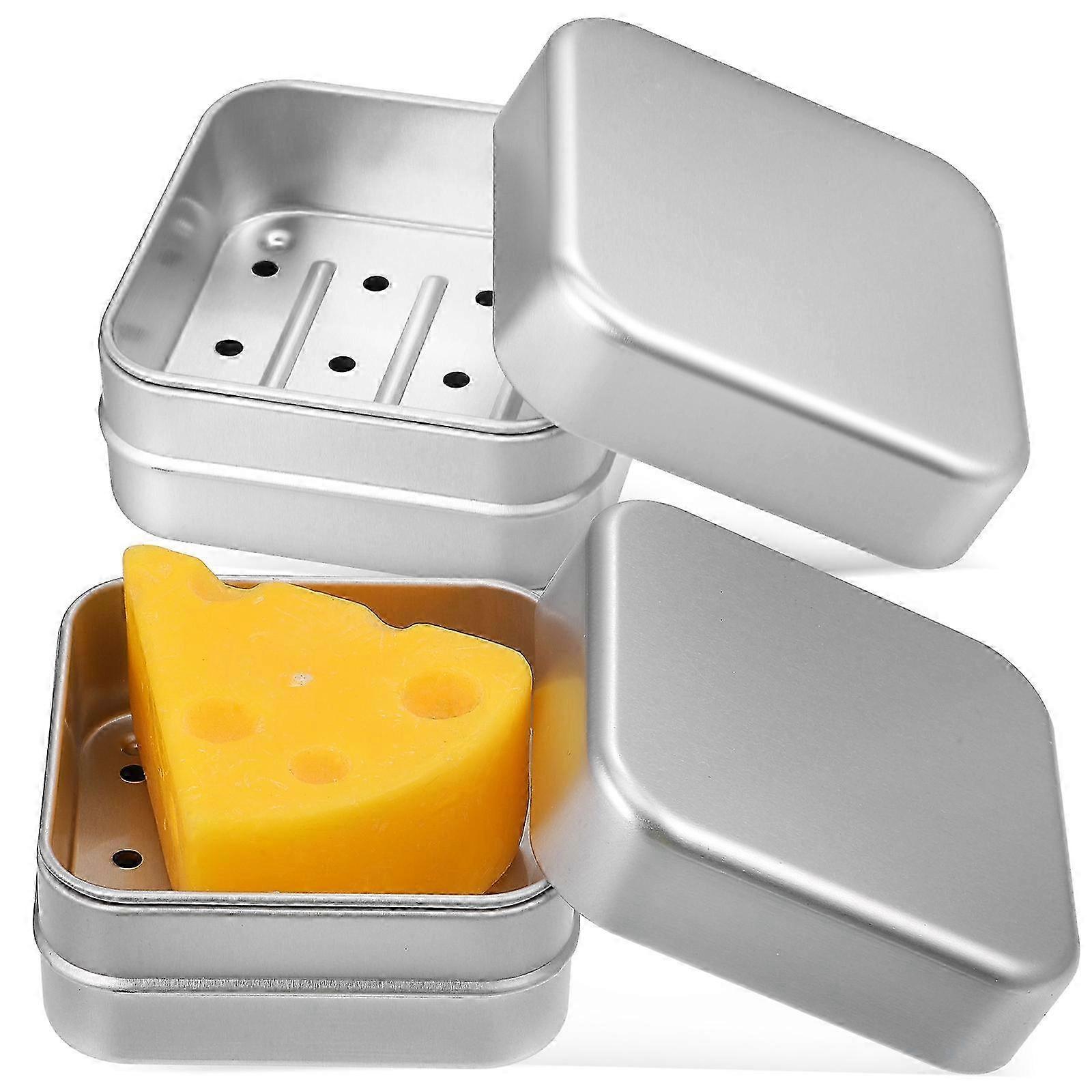 2 Pcs Soap Cases Soap Holder Travel Aluminum Bar Soap Travel Container ...
