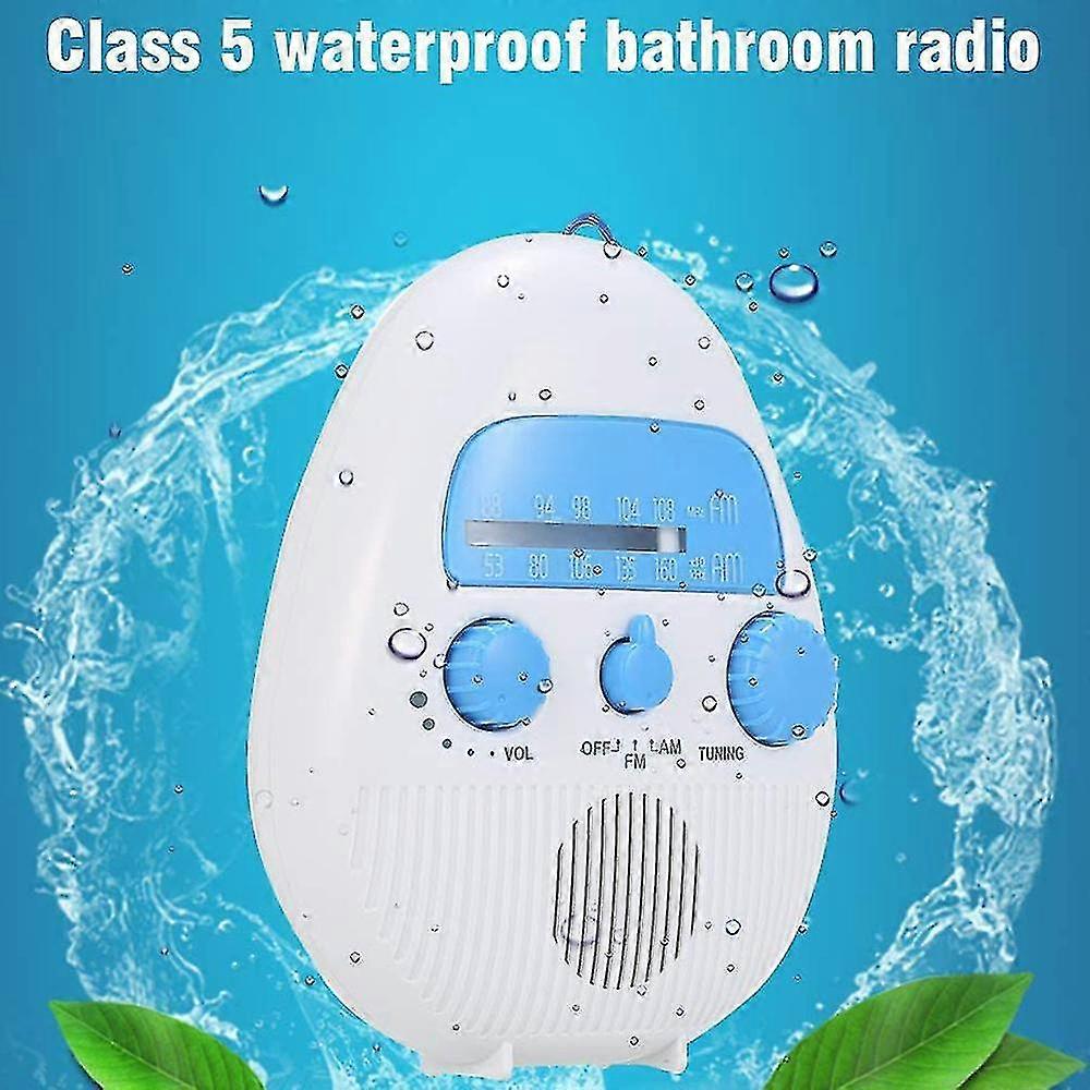 Hanging Waterproof Shower Clock Radio - Wireless Mini Portable ...