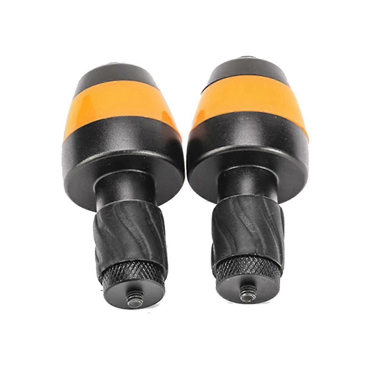 2pcs Bicycle Hand Grip End Plugs Turn Signal Light Waterproof Handlebar ...