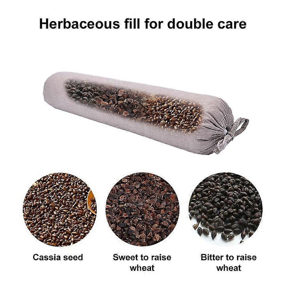 Cylindrical Pilloworganic Buckwheat Cotton Zipper Shel | Fruugo UK