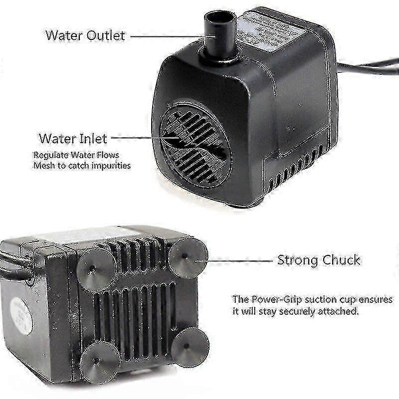 4 Led Electric Water Feature Pump Small Fountain Pump Outdoor Garden ...