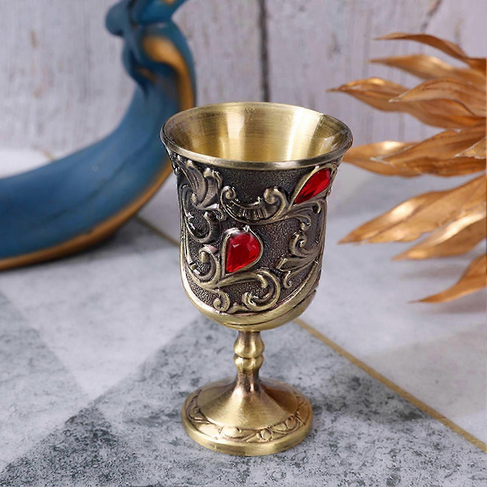 Renaissance Chalice Goblet Vintage Communion Cup, Medieval Zinc Alloy ...