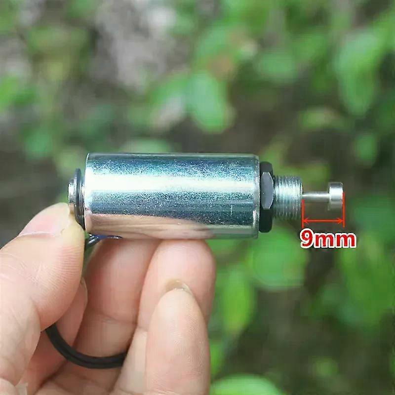 DC 12V Through Type Push-Pull DC Solenoid Electromagnet Mini 19mm Round ...