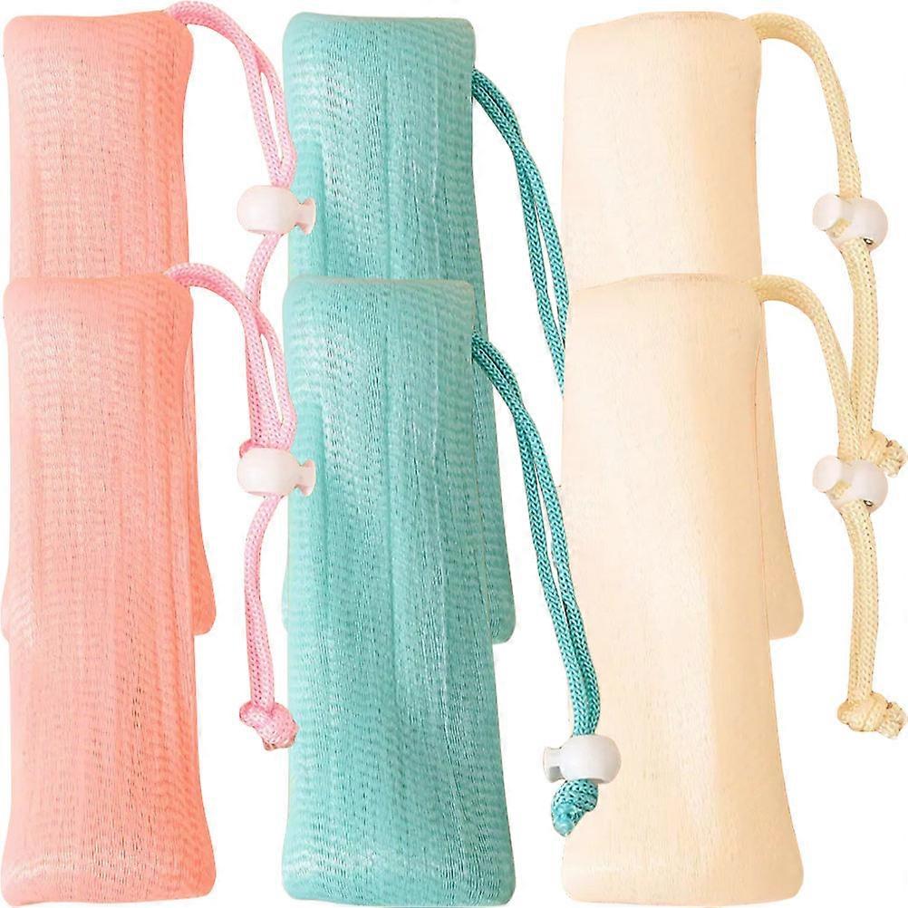 Hanging Soap Pouch 6Pcs Drawstring Design Exfoliating Soap Pouches For ...