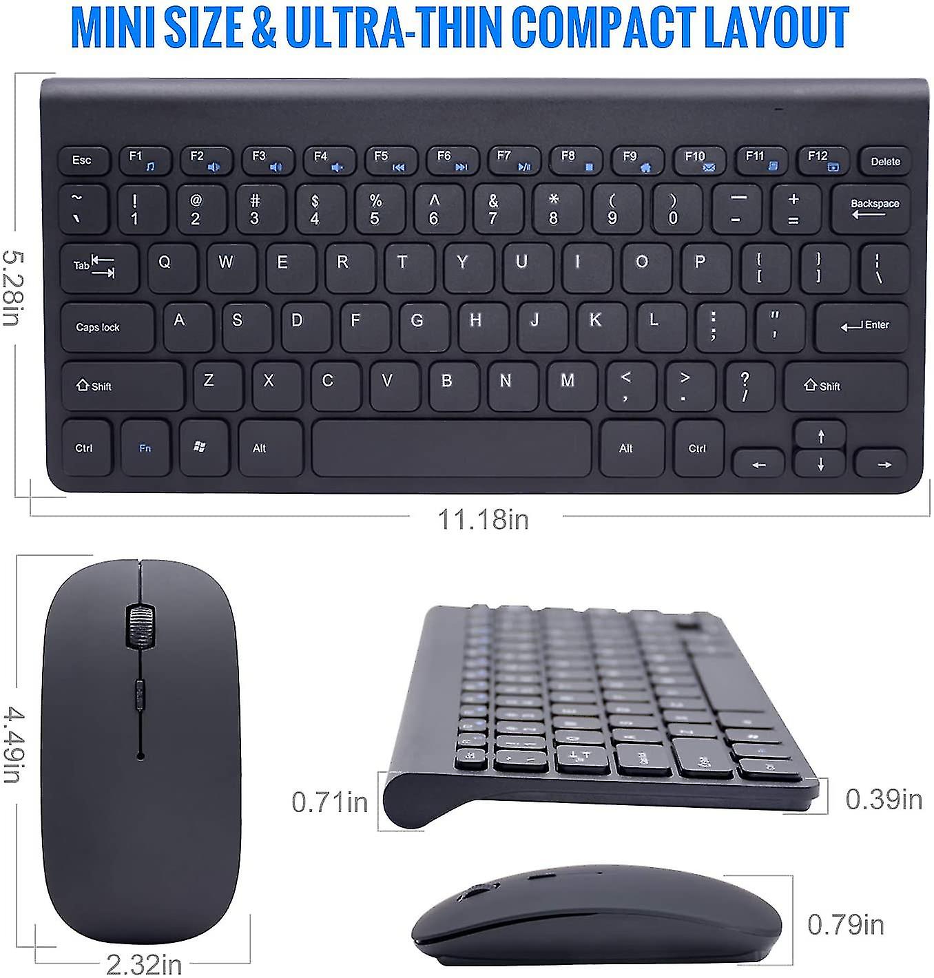 Keyboard And Mouse Combination Energy-saving 2.4g Ultra-thin Wireless ...