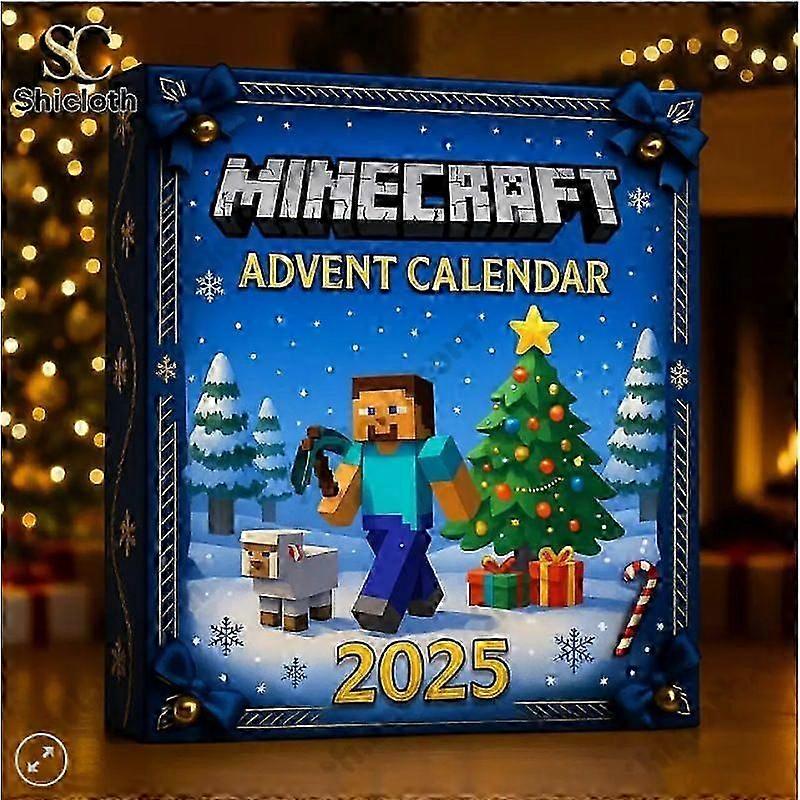 New Minecraft Holiday Blind Box Christmas Tree Decoration Acrylic ...