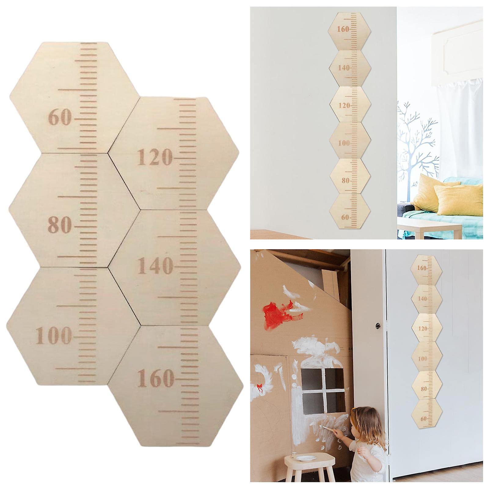 Kids Growth Chart Wooden Ruler Record And Easy To Carry Ruler For Kids ...