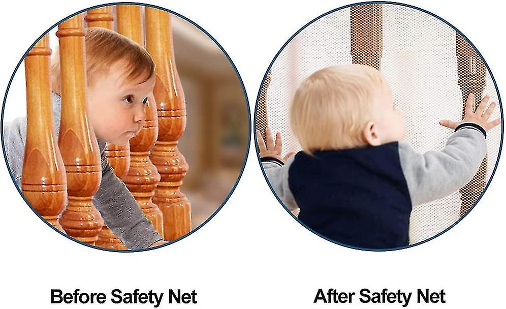 Child Safety Net 30074cm Mesh Stairway Safety Net With Nylon Ropes And ...
