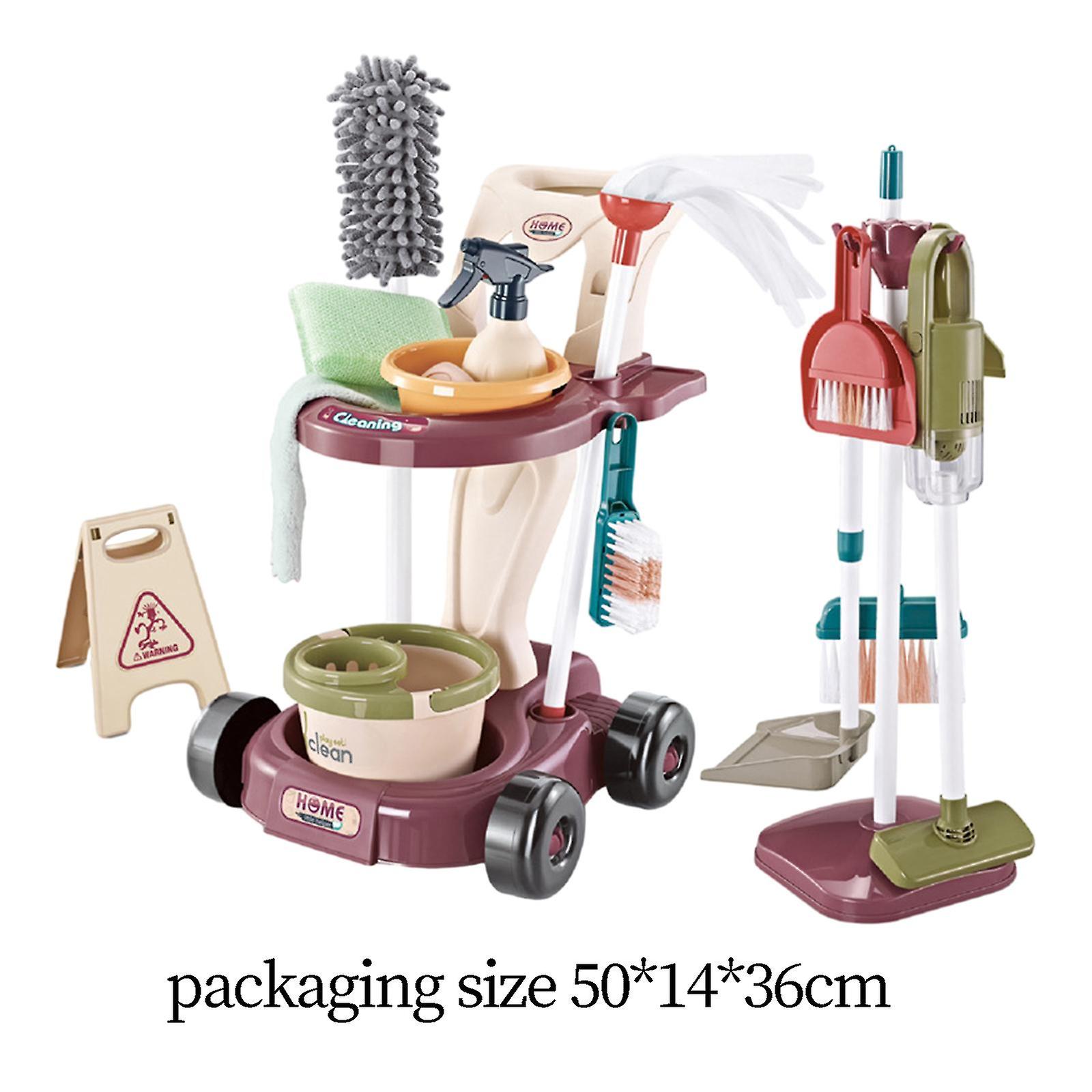 Kids Cleaning Set Housework Cleaning Toy for Birthday Gift Ages 3 ...