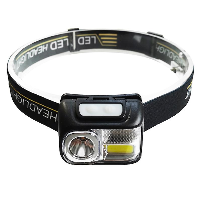 LED Headlight USB Charging Inductive Portable Strong Light Long Range ...