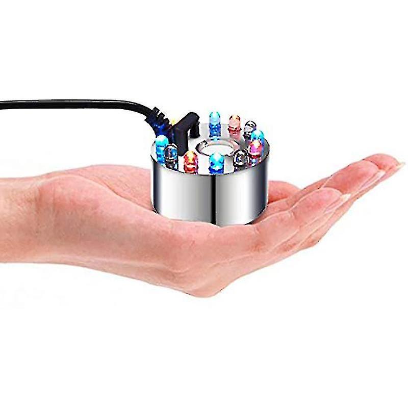 Mini Mist Maker, 12 Led Mister Fogger Water Fountain Pond Fog Machine ...