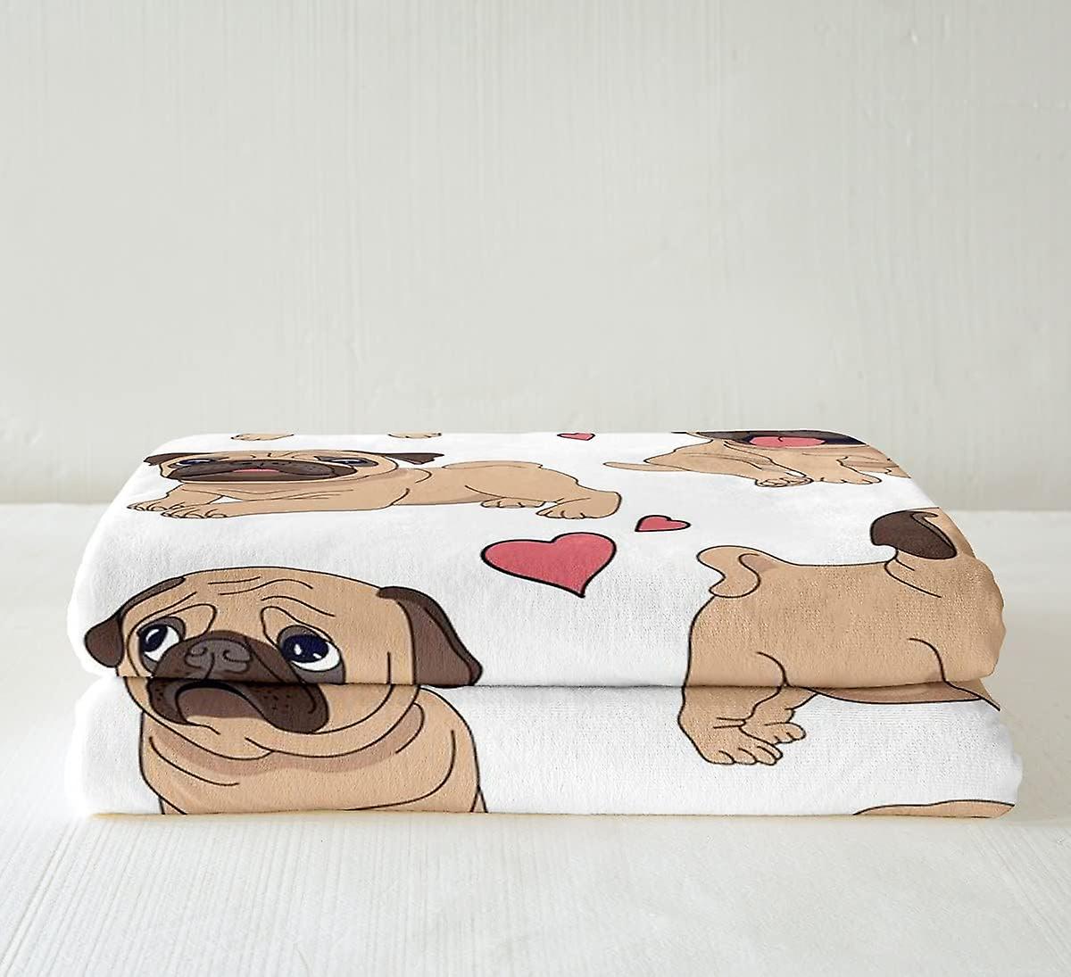 Børn søde hunde kaster tæpper barn tegneserie kæledyr hund plys tæppe ...
