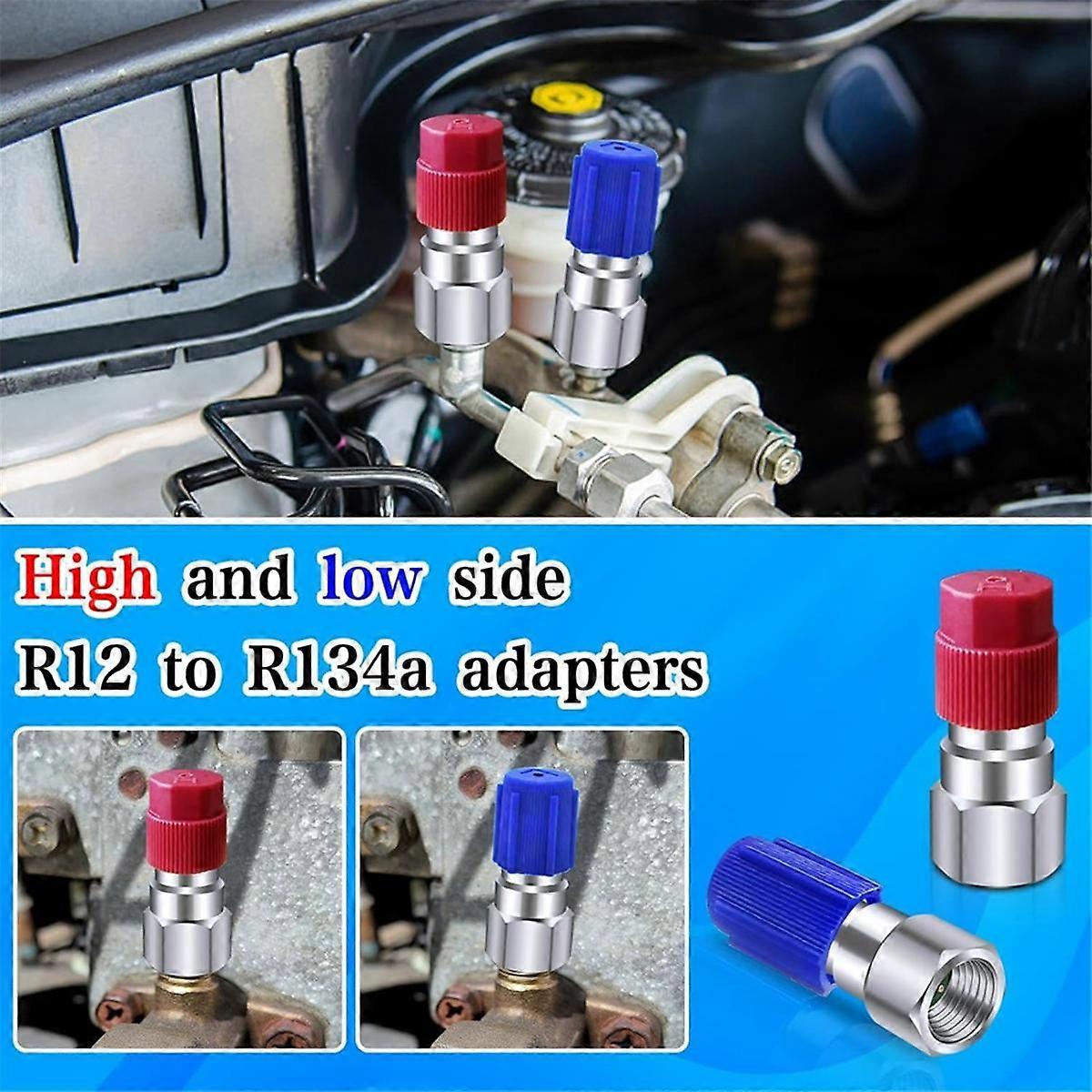 R12 to R134a Conversion Kit,AC Retrofit Fitting Adapter Kit, 1/4inch ...