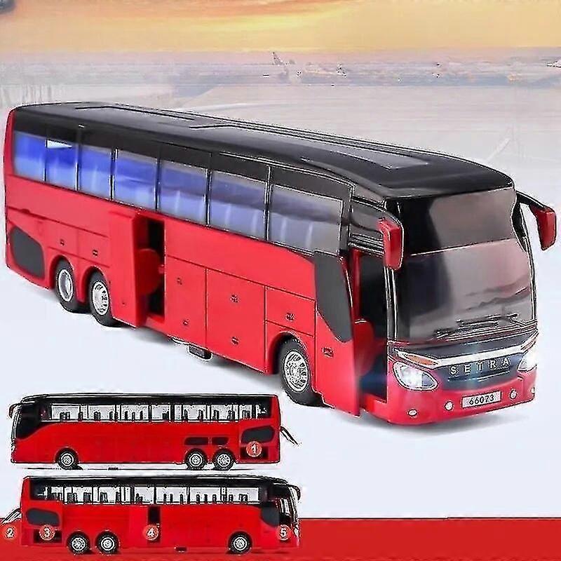 1/50 Setra Luxury Coach Bus Toy Car Diecast Miniature Model Pull Back ...