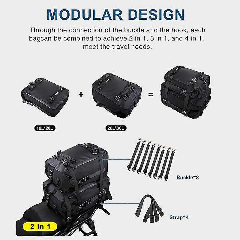 Rhinowalk Pannier Bag Bicycle Waterproof Motorbike Bag Road Rear Rack ...
