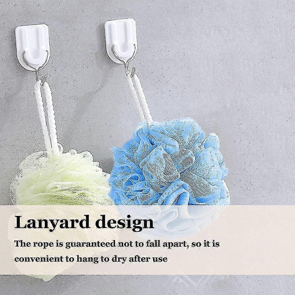 10 Pack Shower Sponge Loofahs,multi-color Mesh Pouf Bath Poof Shower ...