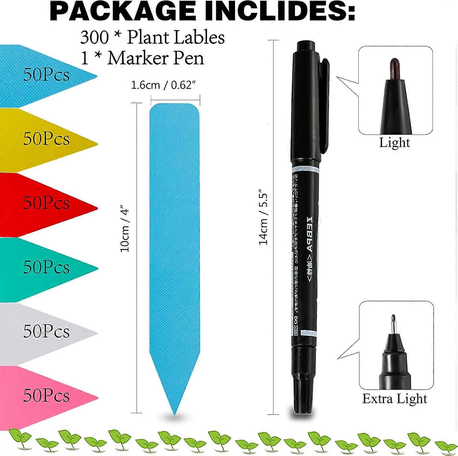 300pcs 4 polegadas plástico nome da planta etiquetas para mudas jardim ...