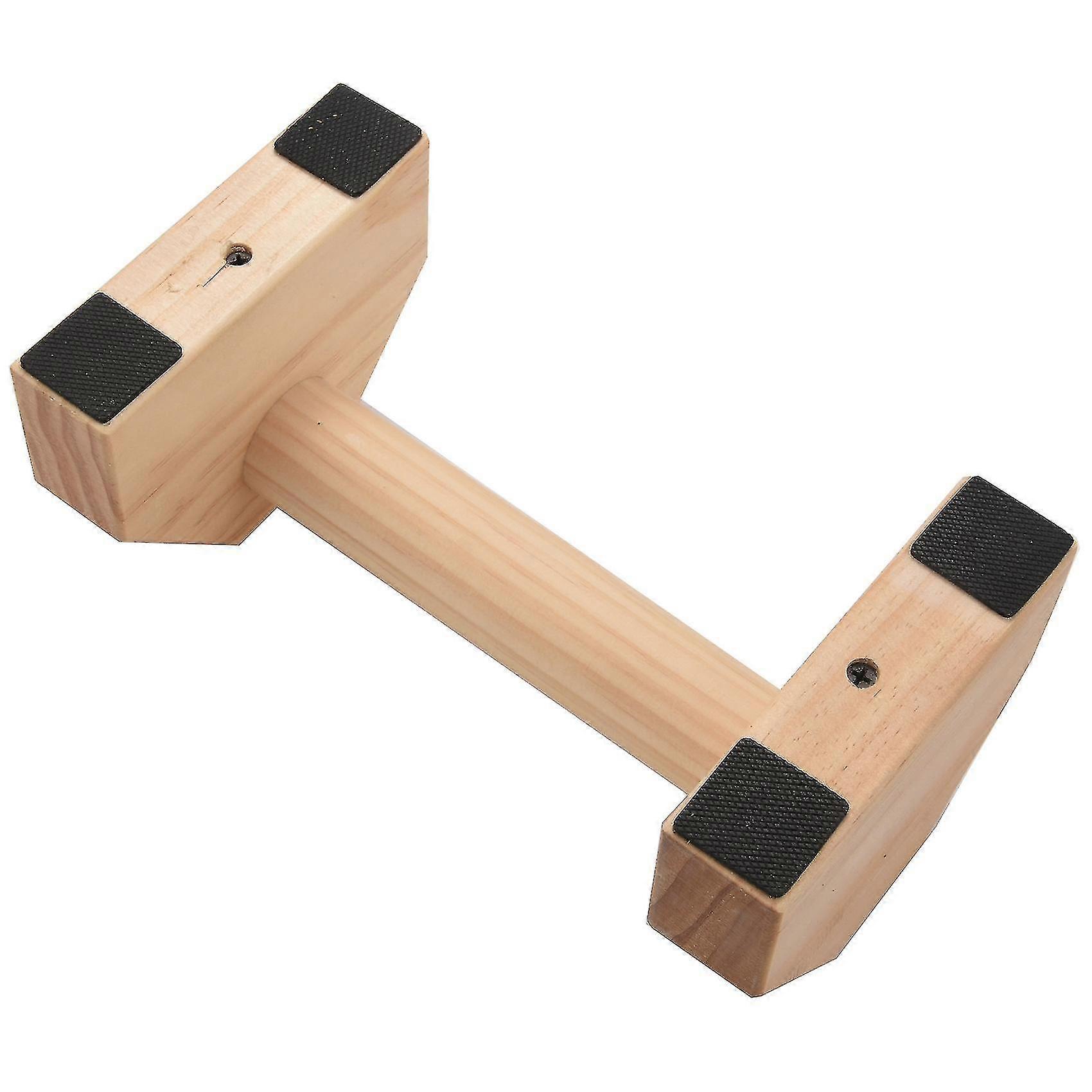 1 Pair Parallettes Gymnastics Calisthenics Handstand Bar Wooden Fitness ...