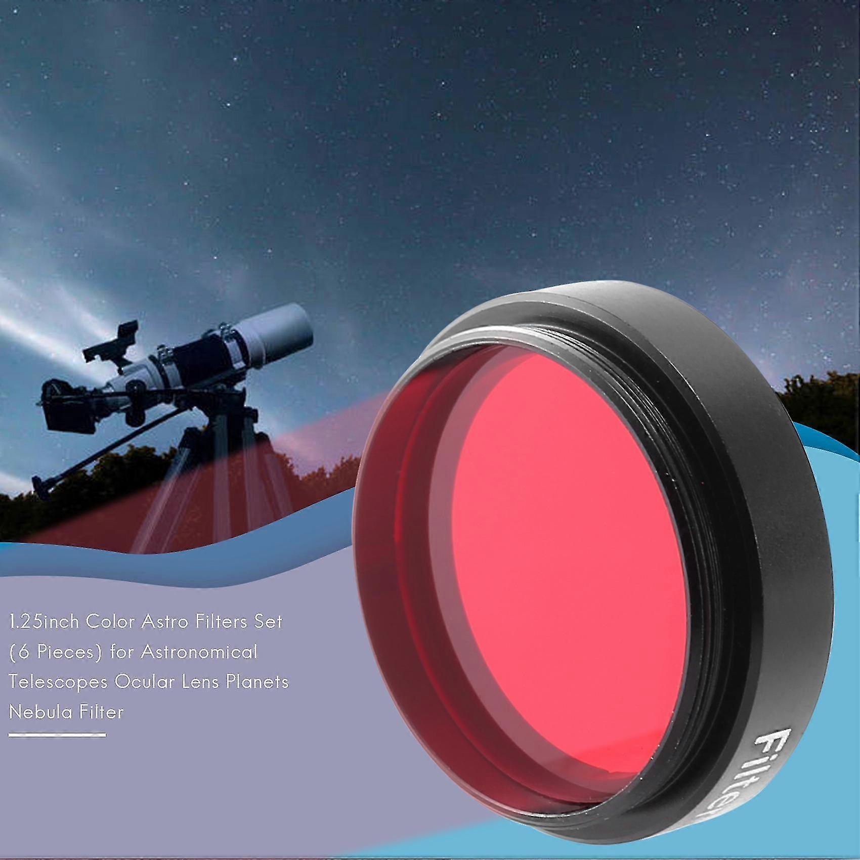 1.25inch Color Filters Set (6 Pieces) For Astronomical Telescopes ...