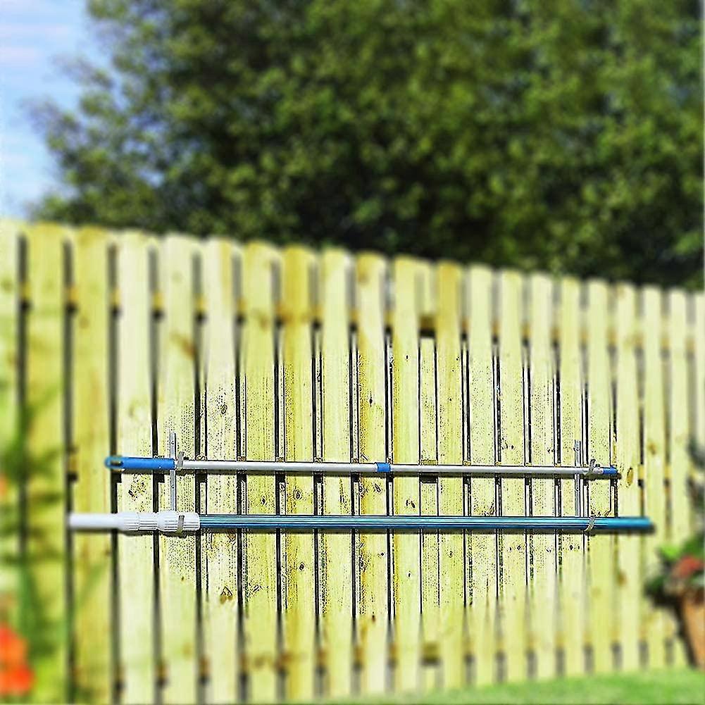 Tongdejing Pool Pole Hanger, 2pcs Swimming Metal Bracket Pool Hook ...